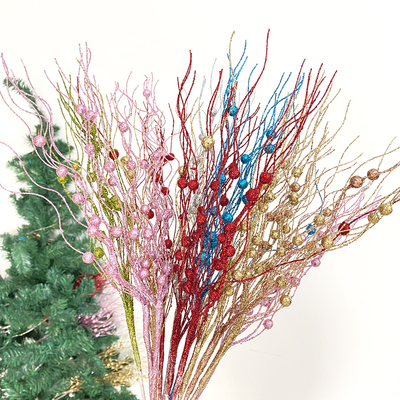 5pc 42cm Christmas Tree Decoration Glitter Branches Artifici