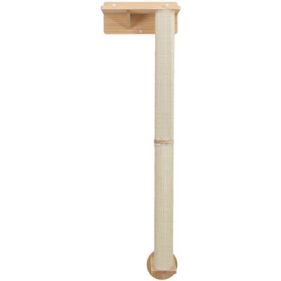 Wall Mounted Sisal Cat Scratching Post with Ledge,  Cat Supp