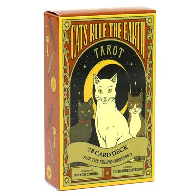 Cats Rule Earth tarot cards A 78 Oracle English Visions Divi