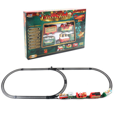 ZK30 Creative Christmas train Railway train toy electric Chi