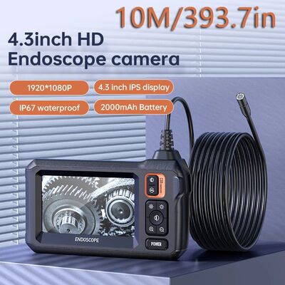 10M/393.7in 4.3 Inch IPS Screen Industrial Endoscope Camera