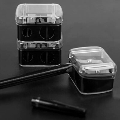 Double Hole Pencil Sharpener Cute Classical Makeup Pen Sharp
