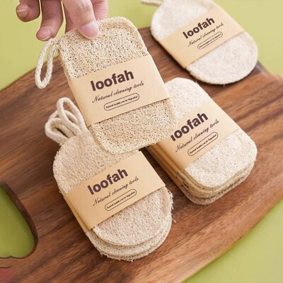 Natural Luffa Dish Towel Washing Cloth Sponge Loofah Scrub