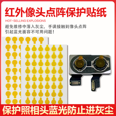 红外前置像头 点阵面容 保护贴纸 Xs 11 12 13ProMAX面容保护贴纸