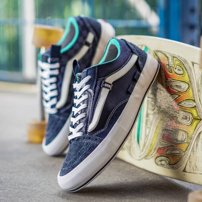 Vans解构蓝色低帮滑板鞋39码