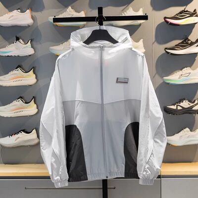 正品李宁2026春季新品男子防泼水外套宽松运动休闲风衣AFDW849