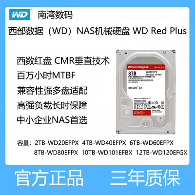 西部数据专业NAS盘红盘4T6T12T