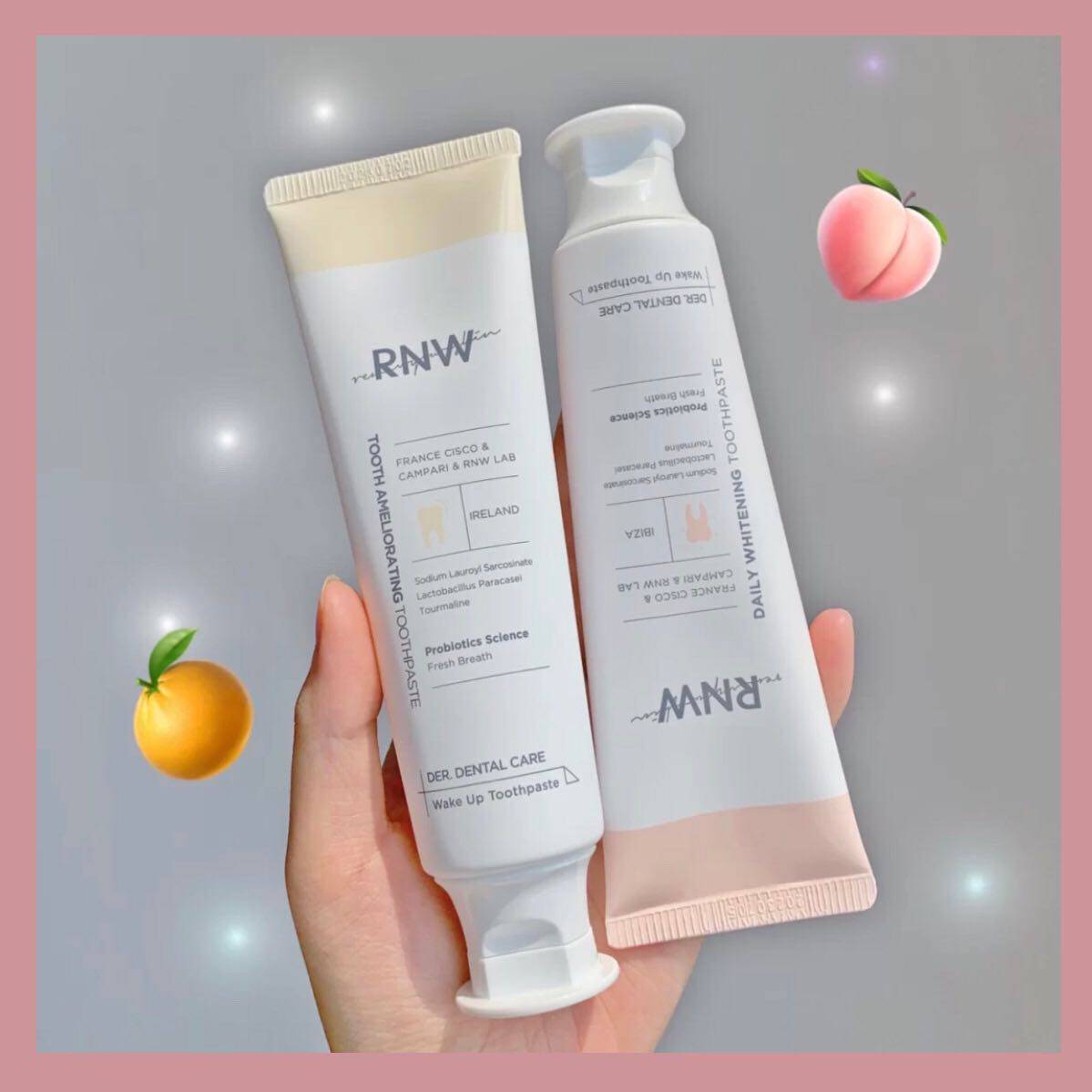 仙女用的没错~RNW牙膏去黄牙亮白益生菌去口臭气清新修护美白牙膏_虎窝淘