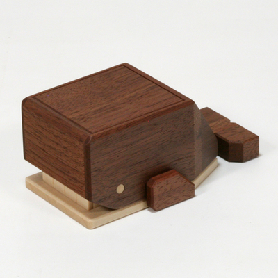 日本限量手作创意解锁鲸鱼机关盒