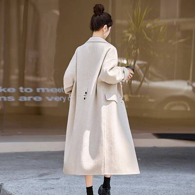 ZMU9803D高级感2新025年毛秋衣冬款纯色毛呢外套气质小个子羊双面