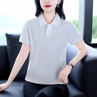 新168-627B款冰丝恤女夏季薄款干透气宽松速显约简百搭圆领短瘦袖