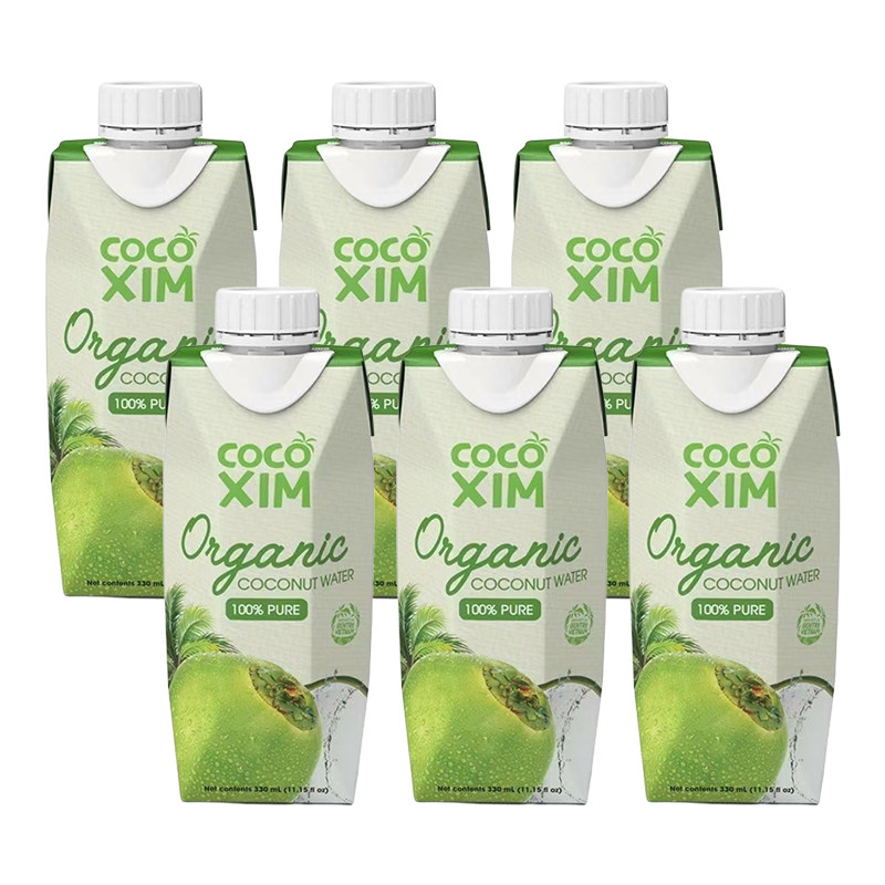 COCOXIM椰子水330ml*6瓶进口100%纯椰子水NFC椰青果汁饮料rx