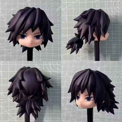 GSC 头发 OB11娃头ymy可拆头富冈义勇gsc头壳鬼灭之刃3分头壳