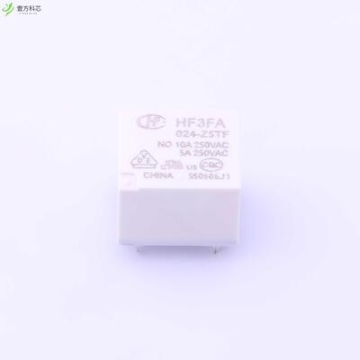 原厂原装HF3FA/024-ZSTF 功率继电器 10A SPDT 24V