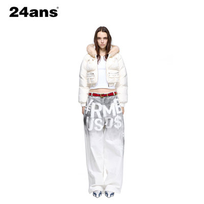 24ANS LTD已有10年专注于做服装设计 | 立体口袋羽绒服黑/白