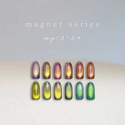 日本 enoi 闪亮猫眼胶 甲油胶13-24系列 magnet series