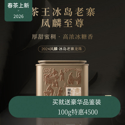【新品】瑞聘号 凤麟冰岛老寨龙珠 2024云南头春古树普洱生茶