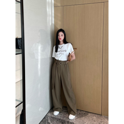 NancyCavally遮肉显腿长阔腿西裤