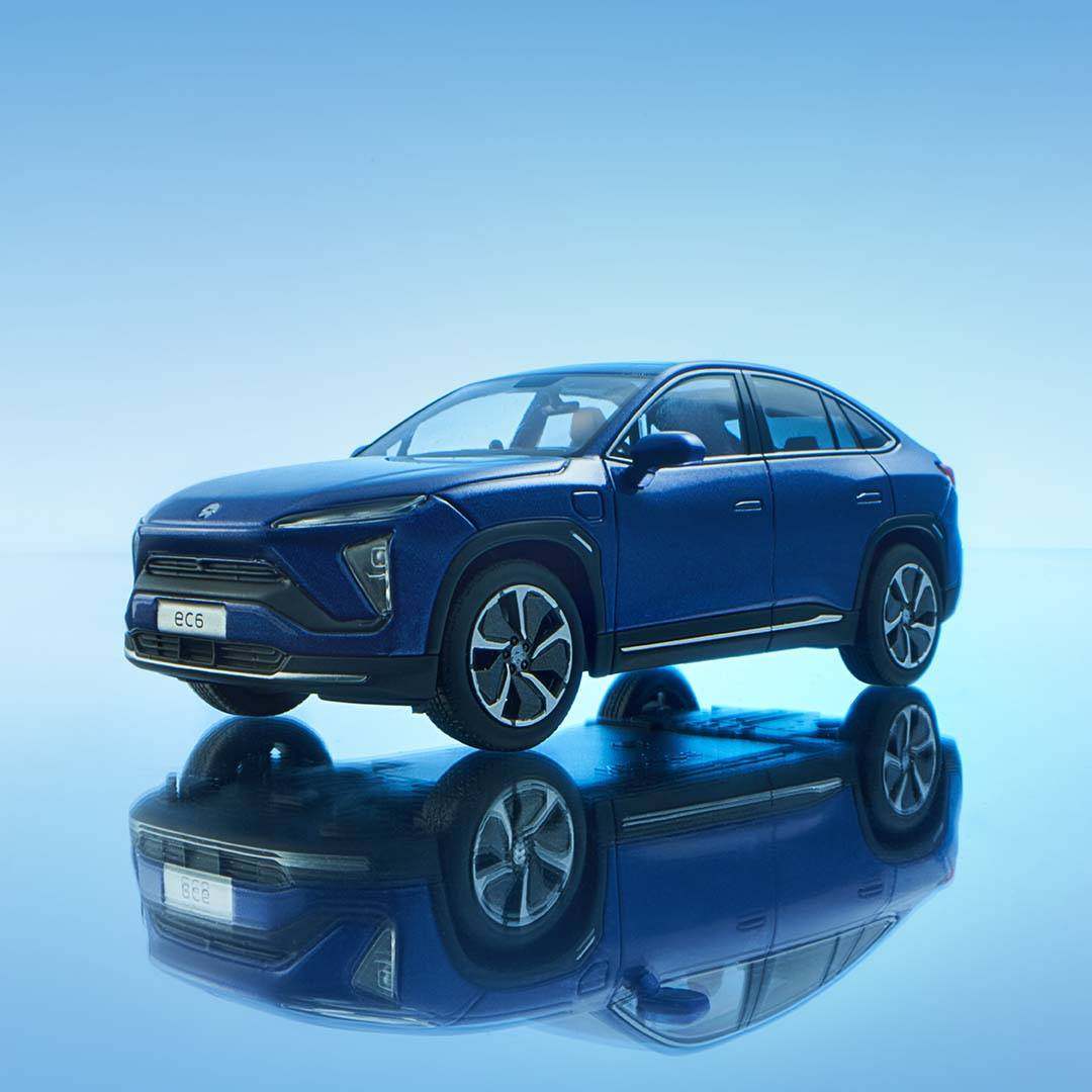 蔚来Nio Life EC6 1:43极空蓝南极星蓝合金车模汽车模型摆件收藏_虎窝淘