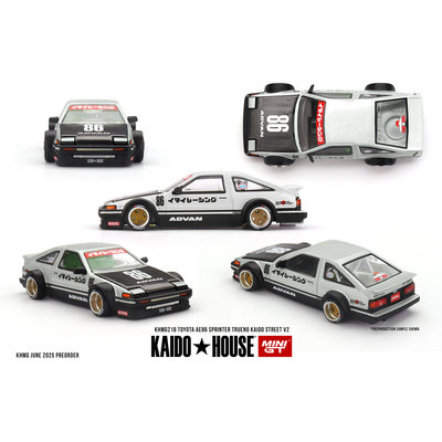 KaidoHouse MINIGT 1:64 丰田AE86  合金汽车模型 218