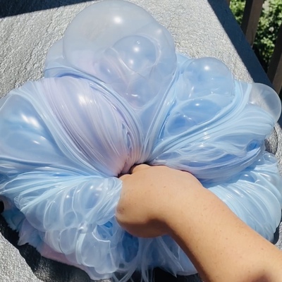 双色云朵泥网红纯手工起泡胶牛头