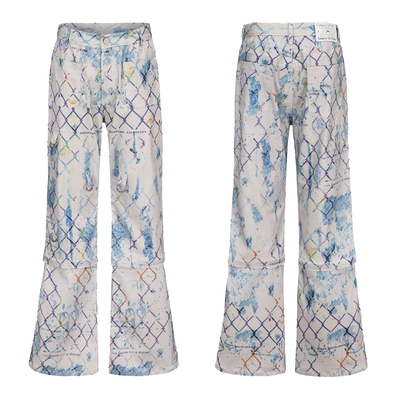 渔网可拆微喇牛仔裤鹭卓黄子弘凡