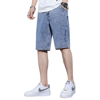 新款时尚百搭牛仔中裤唐狮