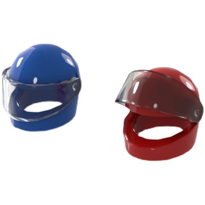 积木配件2446 30124 88415素色 摩托车头盔6138832深灰蓝4298618