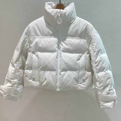 艾莱依2025冬新款双层拉链泡芙女短款羽绒服6025204041吊牌价1697