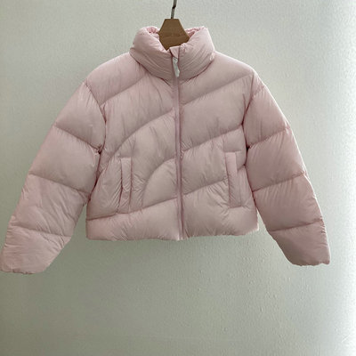 艾莱依2025冬季新款几何E线泡芙短女羽绒服 6025204014吊牌价1137