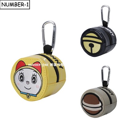 韩国代购pearly gates高尔夫球包25年男女冬可爱图案挂扣拉链小袋