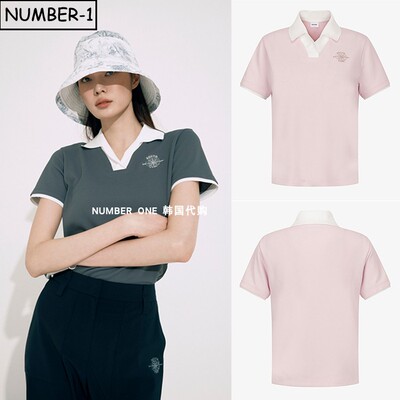 韩国代购southcape高尔夫球服26年女夏防紫外线吸湿排汗开领短袖