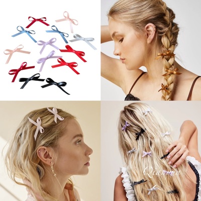 蝴蝶结刘海夹外贸淑女欧美风女孩