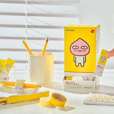 韩国直发lemona维生素VC粉C500每日一条补充VC90条/盒