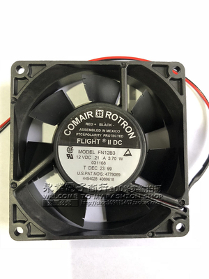 FN12B3 康姆罗顿COMAIR ROTRON 92*92*25MM 12V 0.21A 3.70W