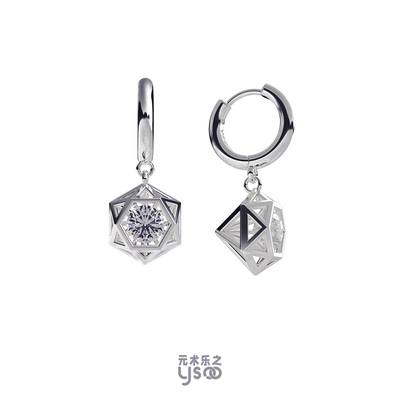 极简小钻石耳圈百搭通勤款