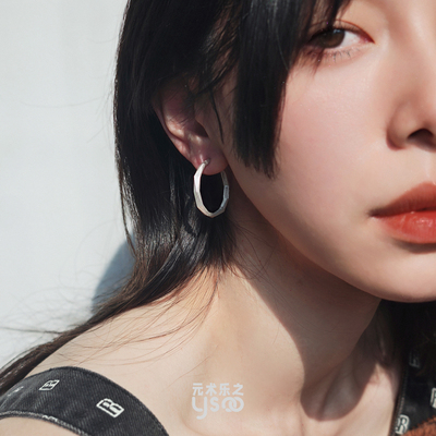 元术乐之原创切面大耳圈百搭通勤