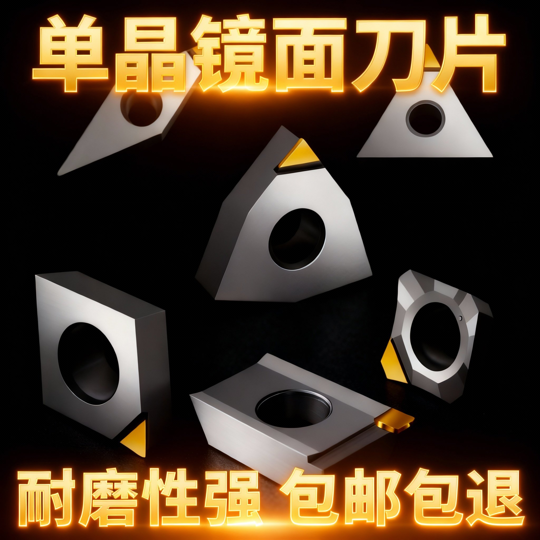 单晶钻石刀粒亚克力高光刀数控刀具金刚石刀片镜面抛光刀