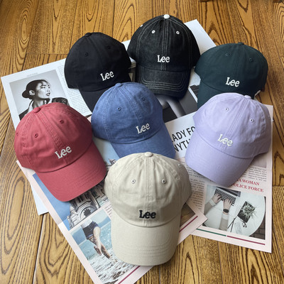 韩国LEE户外百搭男女春秋棒球帽