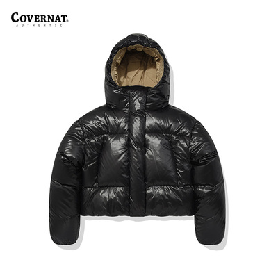 Covernat冬新品女厚外套连帽羽绒服短夹克商场同款CO2304DP64
