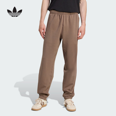 adidas阿迪达斯冬三叶草新款拉绳松紧腰运动裤男针织长裤 JW1048