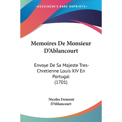 按需印刷Memoires De Monsieur D'Ablancourt[9781104356361]