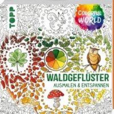 预订【德语】 Colorful World - Waldgeflüster:Ausmalen & entspannen
