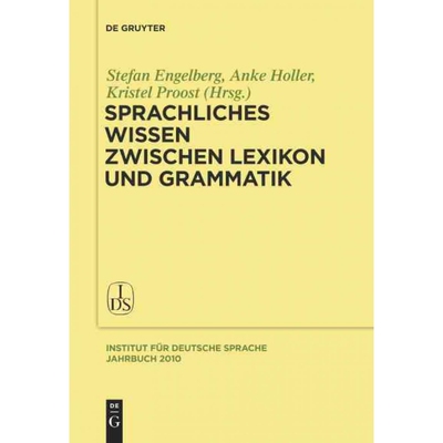 按需印刷DEG Sprachliches Wissen zwischen Lexikon und Grammatik[9783110262322]