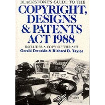 按需印刷不退不换Blackstone's Guide to the Copyright, Designs and Patents Act 1988[9781854310231]