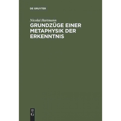 按需印刷DEG Grundzüge einer Metaphysik der Erkenntnis[9783110001501]