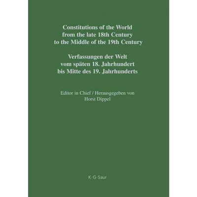 预订DEG Constitutions of the World from the late 18th Century to the Middle of  the 19th Century, Part V