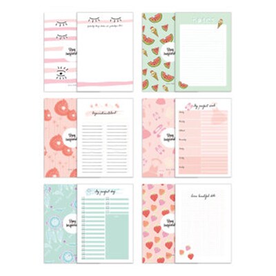 预订不退不换德语6 Notizblöcke DIN A5 im Set. Inkl. ToDo-Listen, Notizblock, Wochenplaner 2022,