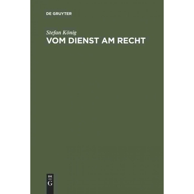 按需印刷DEG Vom Dienst am Recht[9783110110760]
