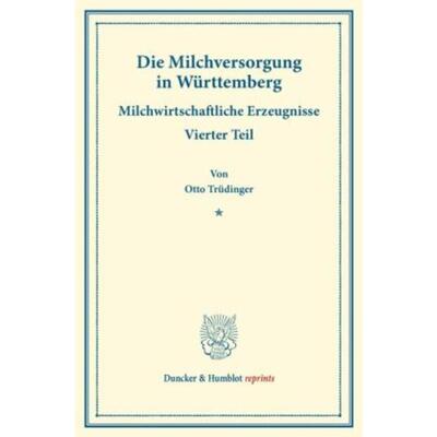 预订【德语】 Die Milchversorgung in Wurttemberg.:Milch